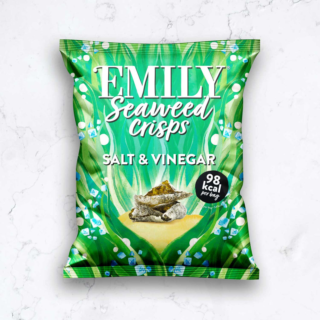 EMILY Salt & Vinegar Seaweed Crisps - gluten free and vegan healthy snack